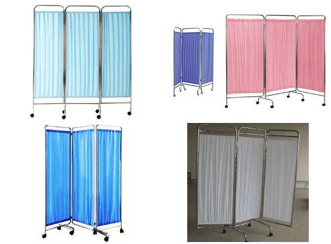 Medical Hospital Ward Screen Medical Screen 6 Folding hospital Privacy ...