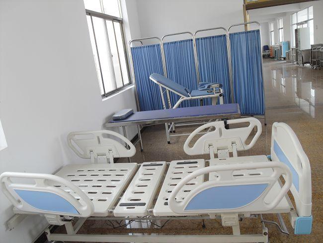 3 Folding Stainless Steel Hospital Privacy Screens PVC Ward Screen ...