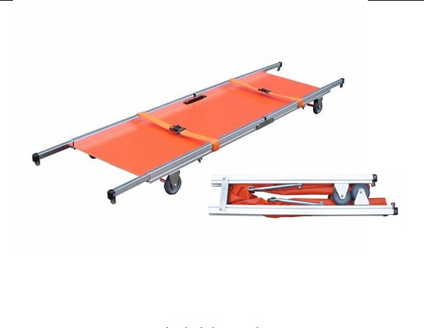 First Aid Stretcher With 2 Folding Aluminum Alloy Emergency Rescue ...