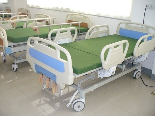 Wooden Side Board ABS Homecare Electric Hospital Beds With Central ...