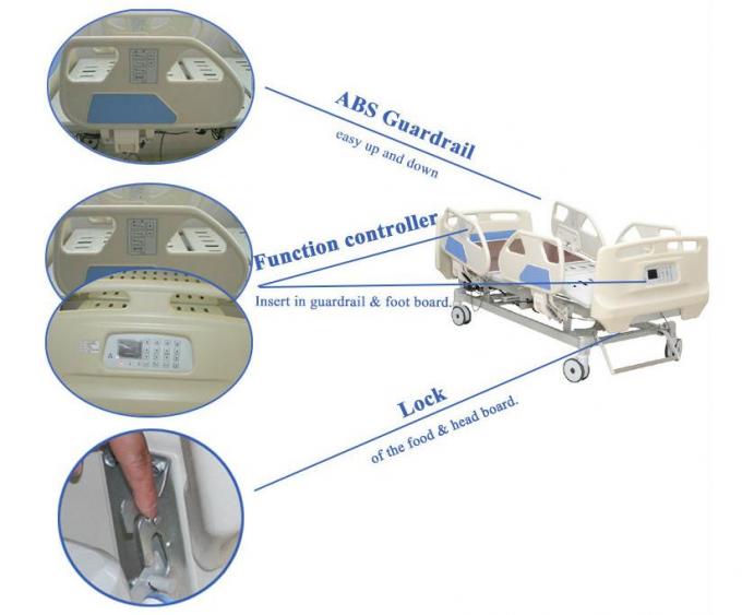 Remote Control Medical 5 Functions Hospital Electric Beds