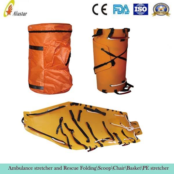 Light Weight Folding Stretcher , Multifunction Roll Stretcher Folding ...