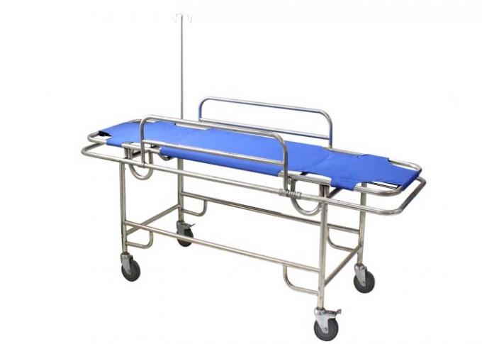 Stainless Steel Emergency Stretcher Cart Hospital Patient Transfer ...