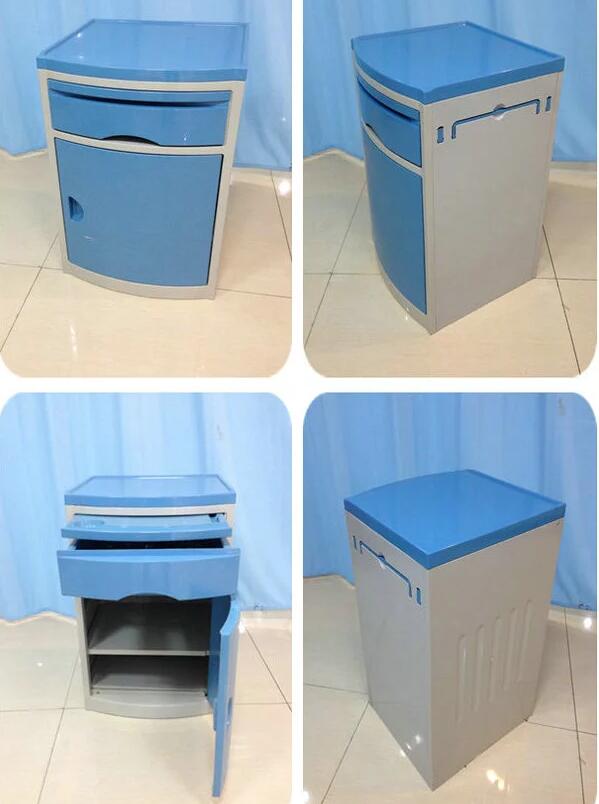 ABS Plastic Movable Hospital Bedside Locker As Hospital Furniture For ...