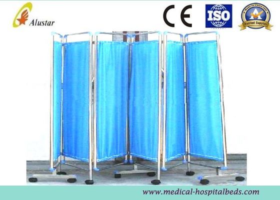 4 Folding Steel Frame Hospital Privacy Screens Medical Pvc Bed Screen ...