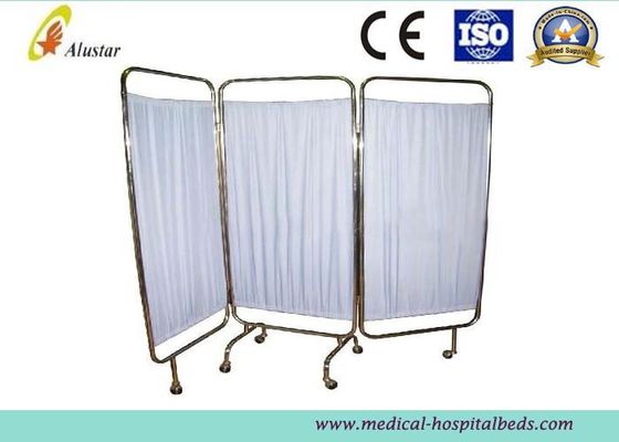 4 Folding Steel Frame Hospital Privacy Screens Medical Pvc Bed Screen ...