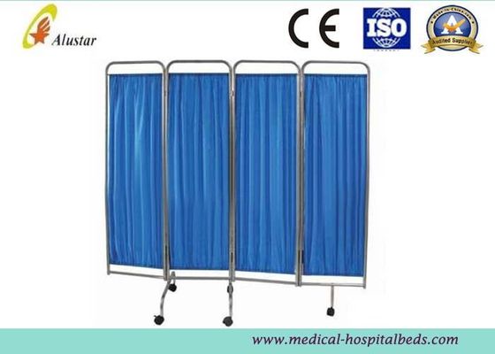 4 Folding Steel Frame Hospital Privacy Screens Medical Pvc Bed Screen ...