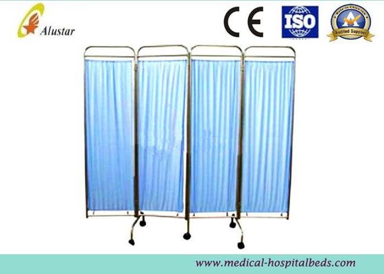 Stainless Steel 4 Panel Hospital Privacy Screen, Ward Room Hospital ...